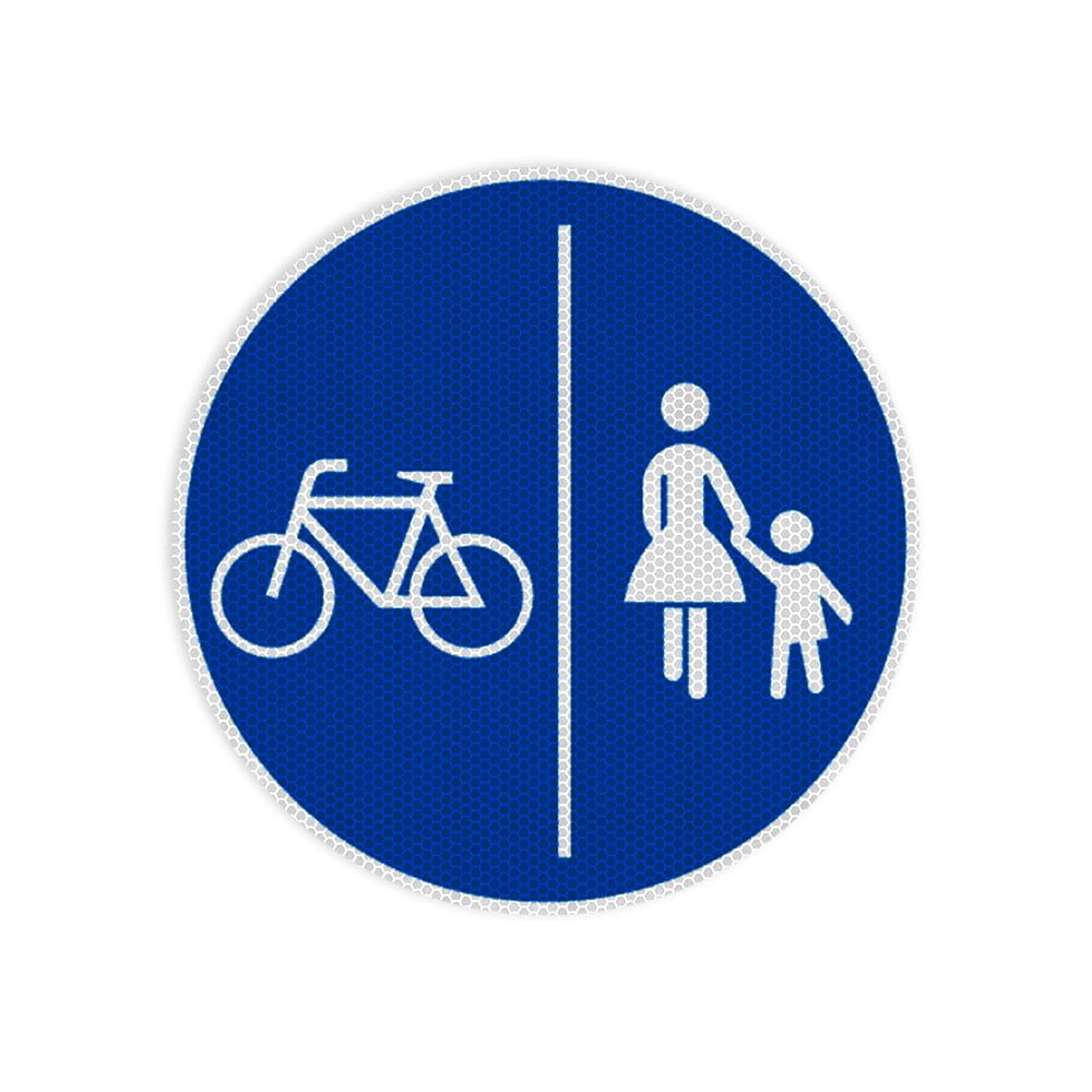 Verkehrszeichen Fußgänger und Radfahrer | reflecto